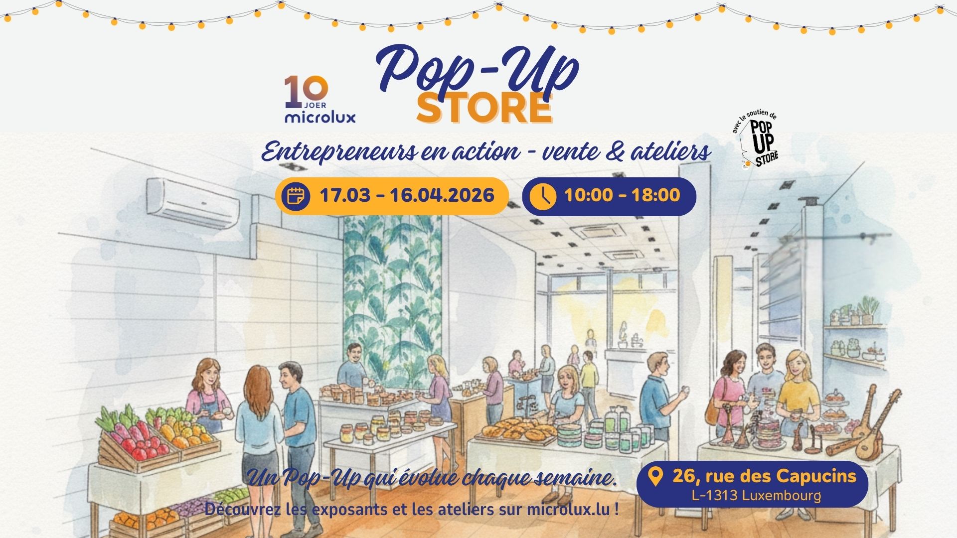 Pop-Up Store Entrepreneur microlux à Luxembourg Ville